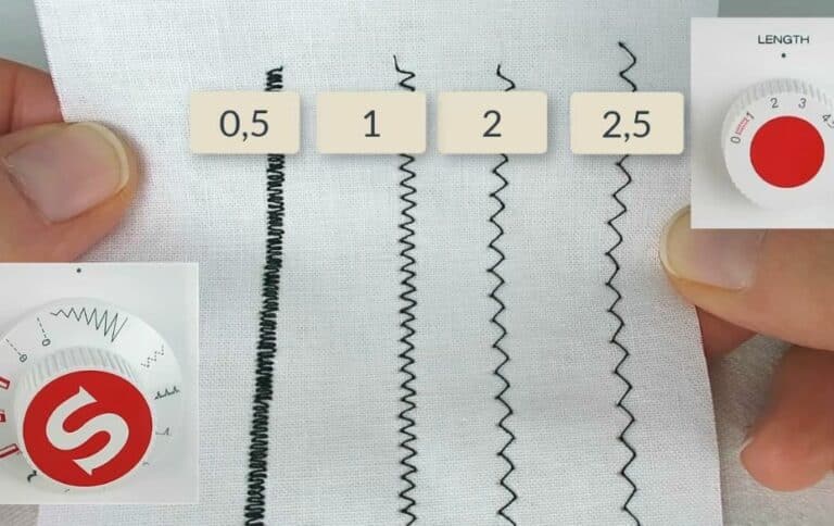 Réglage point zigzag classique et piqué